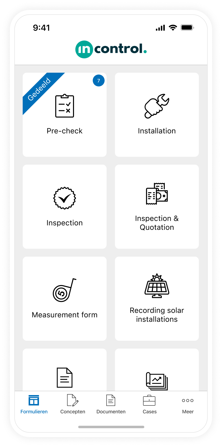 Incontrol: your inspection app for digital processes.