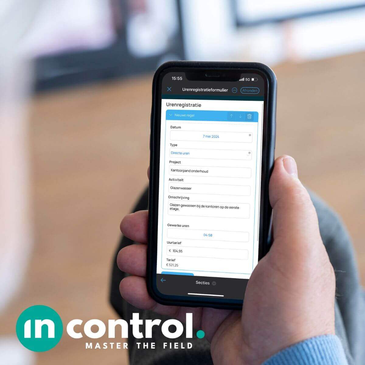 Efficiënte urenregistratie app voor optimaal tijdbeheer | Incontrol